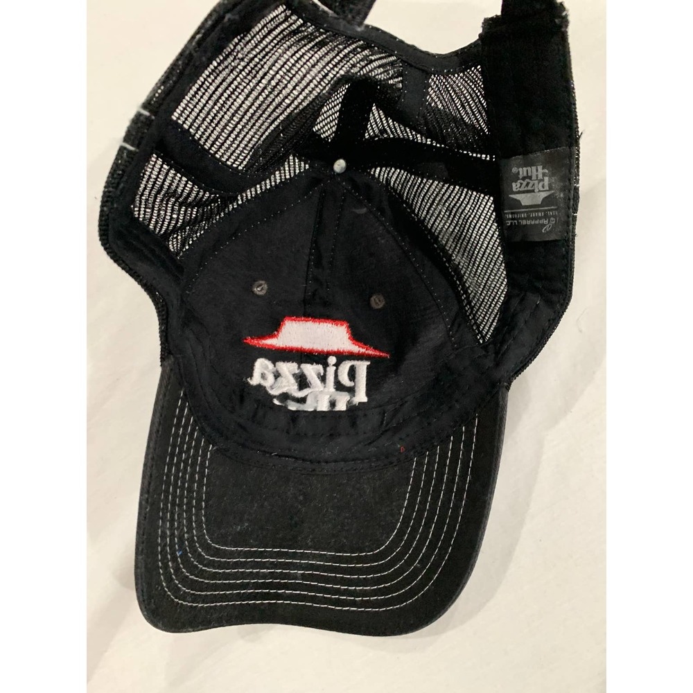 Pizza Hut Logo Trucker Hat Snapback Mesh Black Adjust… - Gem